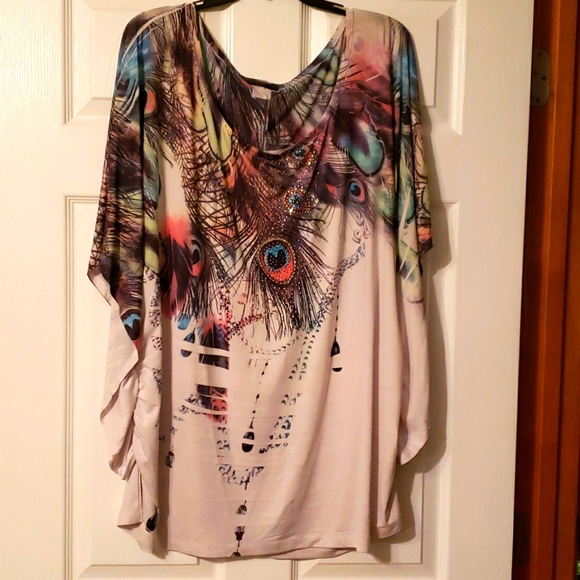 starga | Tops | Peacock Top | Poshmark
